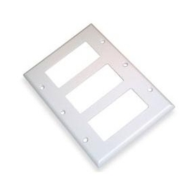 Plaque Décora Keystone 2 Ports Blanche - Filage | KGE Électronique