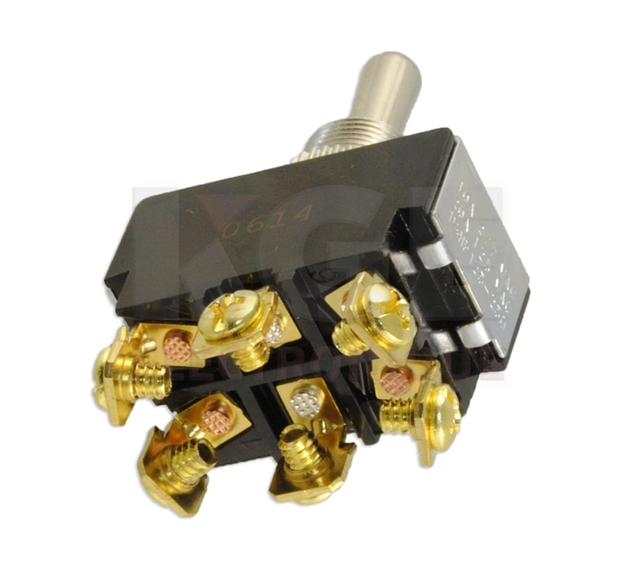 Heavy Duty DPDT Toggle Switch (ON Momentary)/OFF/(ON Momentary) - Electronics | KGE Électronique