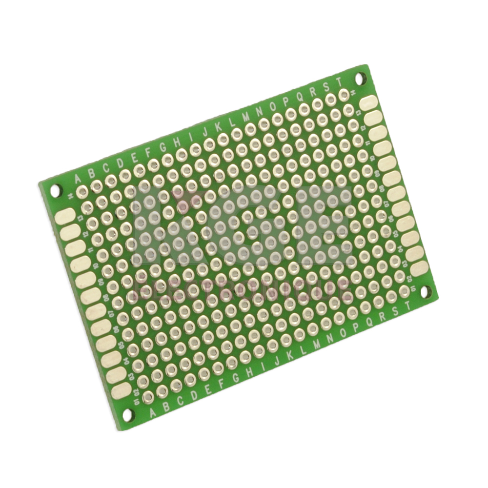 Plaque trouée percée imprimée de deux côtés 4x6cm - Électronique | KGE ...