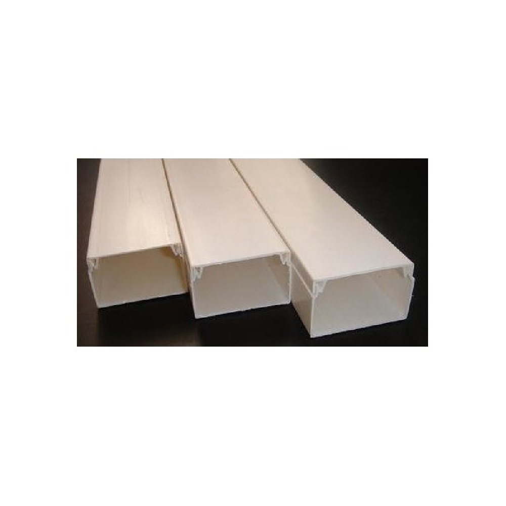 Cache Fil Sans Adhésif 60x22mm 2m - Blanc - Filage | KGE Électronique