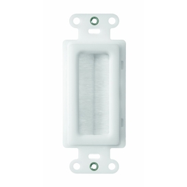 Cable Pass-Through Wall Plate - Double Gang - Wiring | KGE Électronique