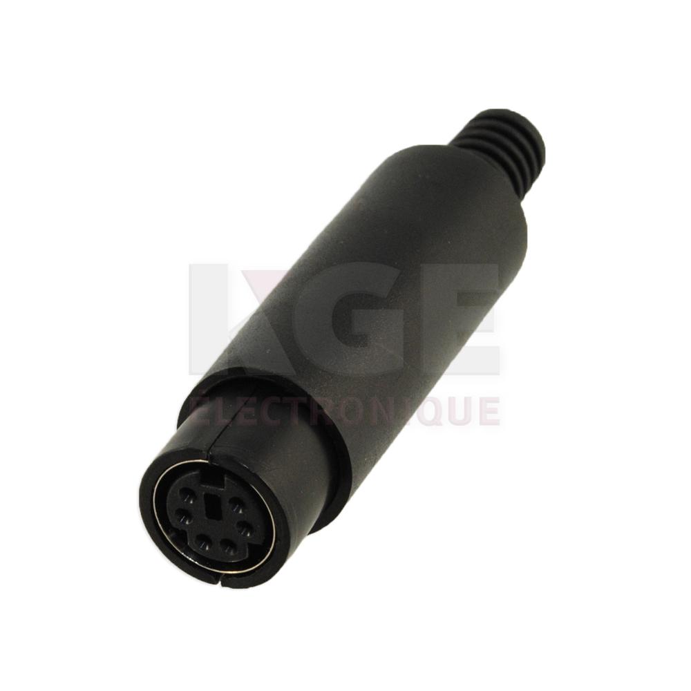 Connecteur DIN Miniature Femelle 6 Broches - Électronique | KGE Ã©lectronique